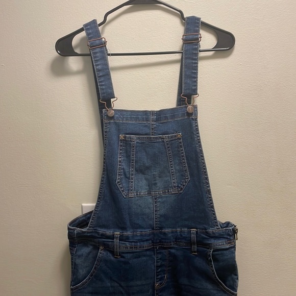 Wallflower | Jeans | Wall Flower Overalls Dark Denim Size Large | Poshmark